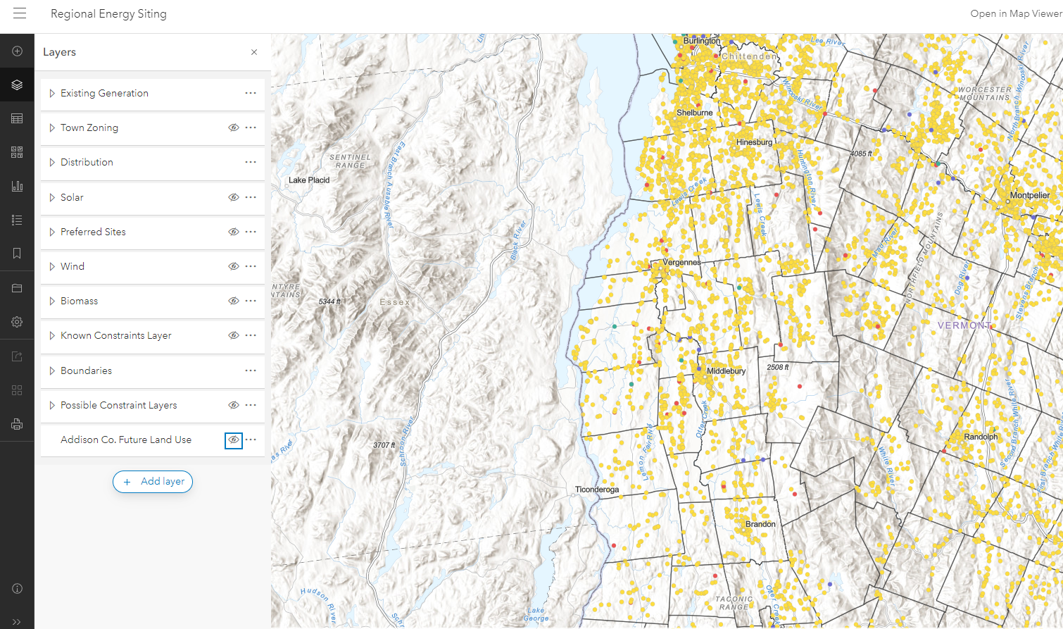 Maps - GIS | Addison County Regional Planning Commission | Vermont